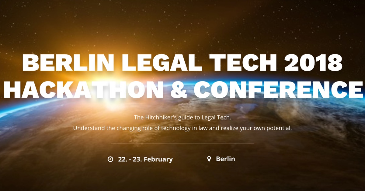 Unsere Speaker – Berlin Legal Tech 2018